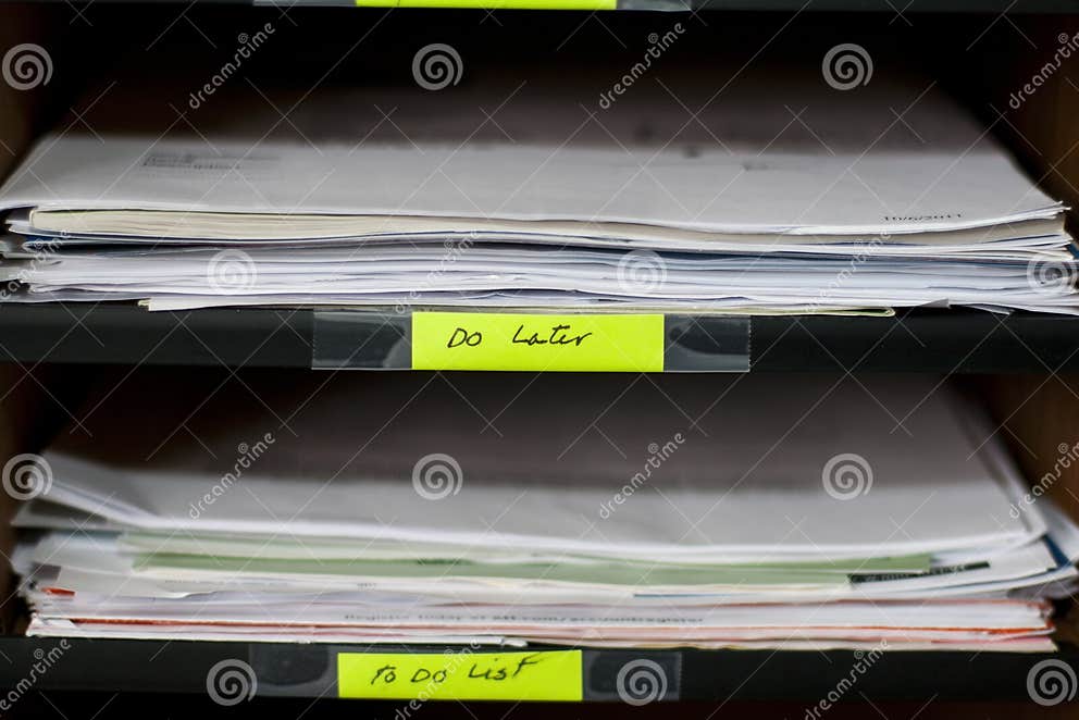 Office Shelves Full of Different Files Stock Photo - Image of rows ...