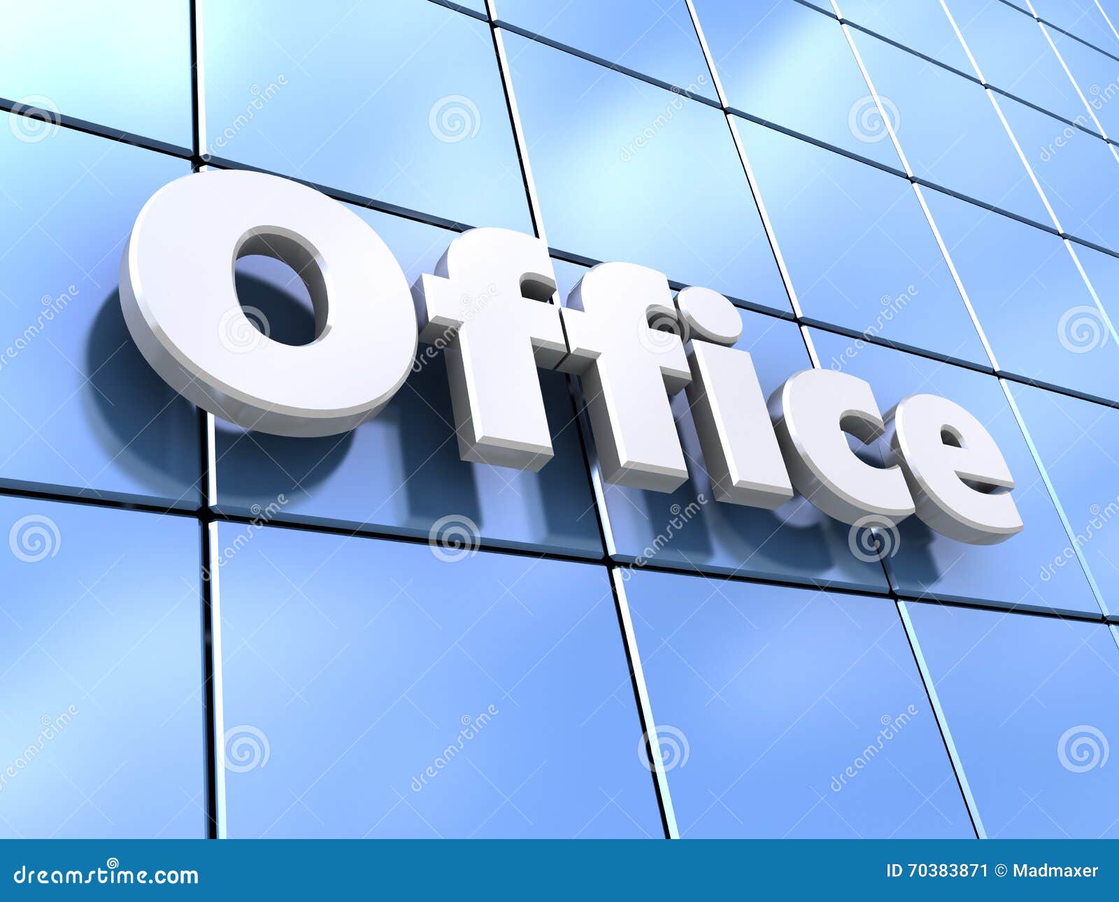 Office sign stock illustration. Illustration of glass - 70383871