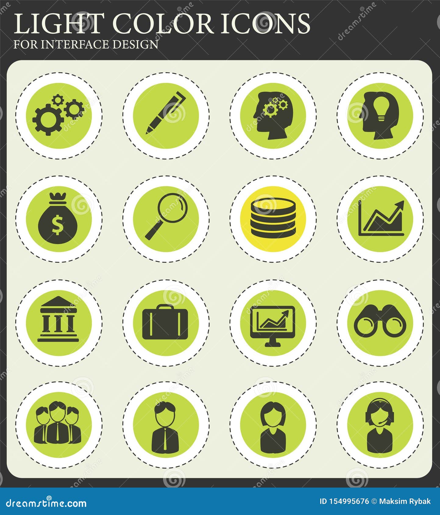 Office simply icons stock vector. Illustration of communication - 154995676