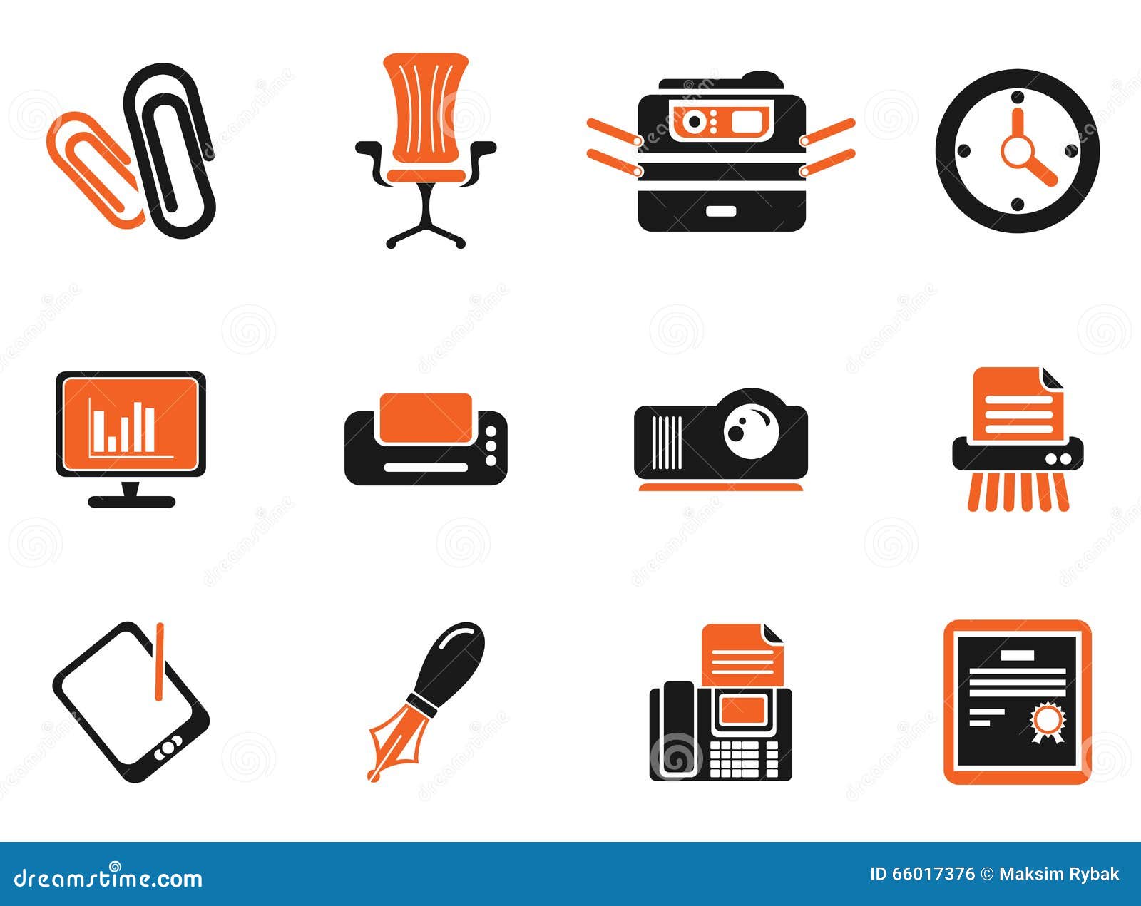 Office simply icons stock vector. Illustration of manager - 66017376