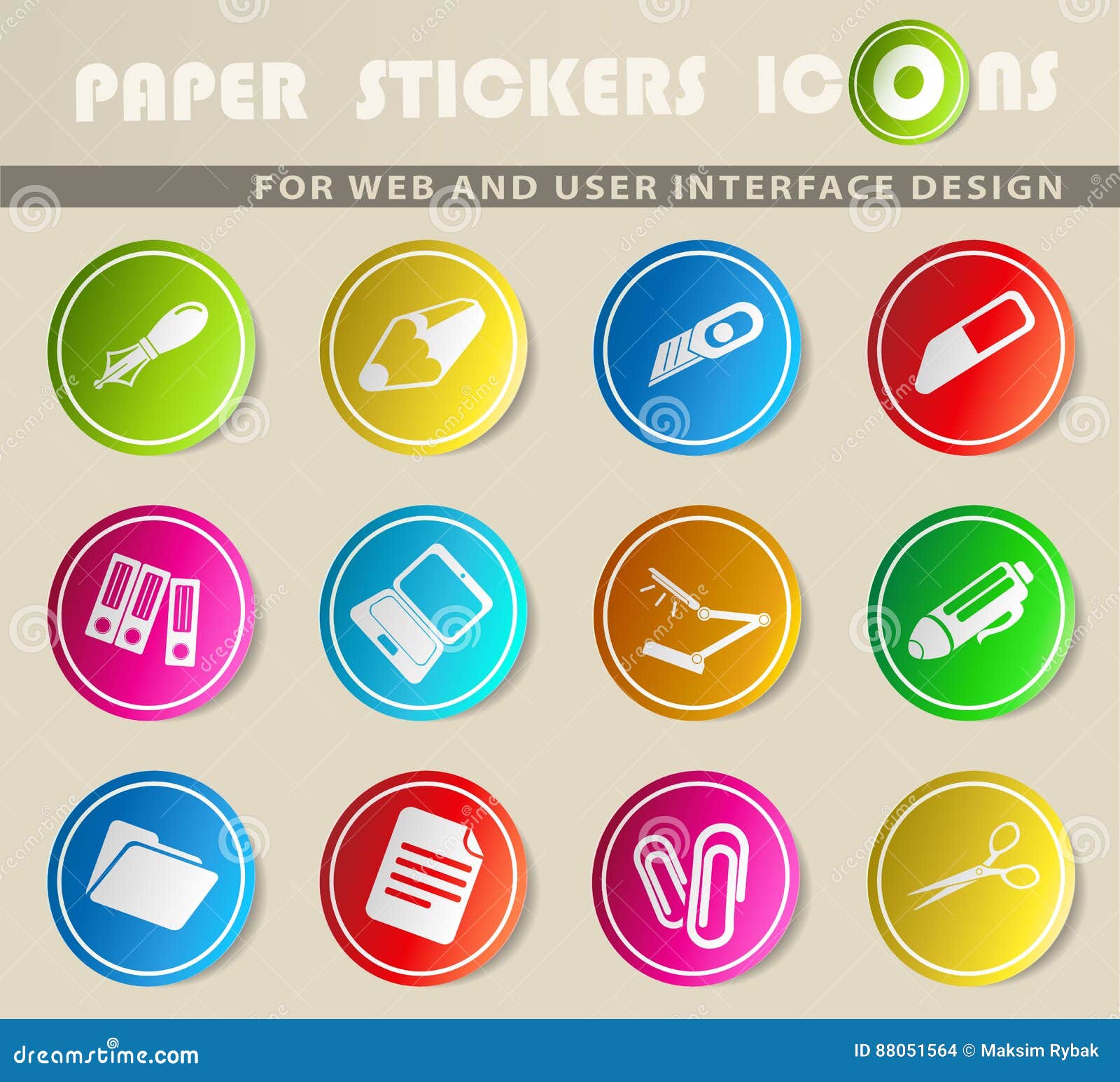 Office simply icons stock illustration. Illustration of graphic - 88051564