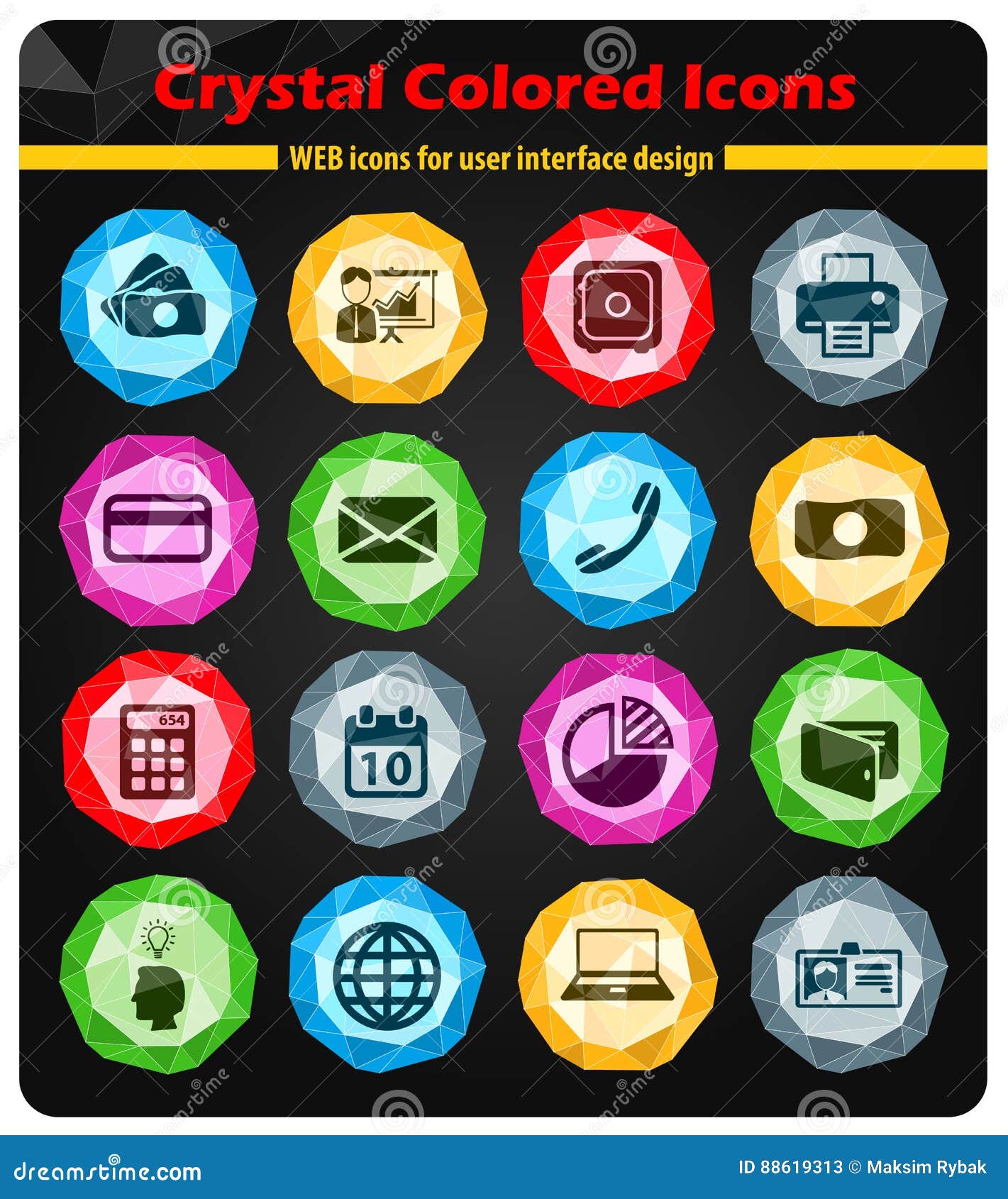 Office simply icons stock image. Image of calculator - 88619313