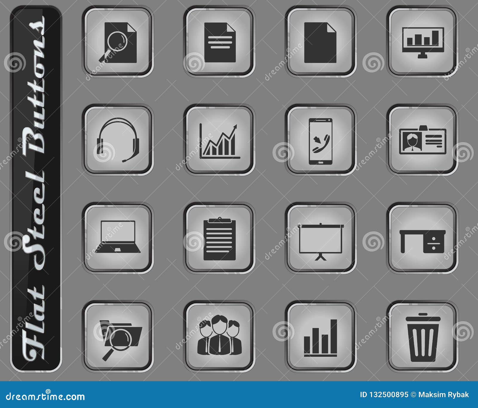 Office simply icons stock vector. Illustration of display - 132500895