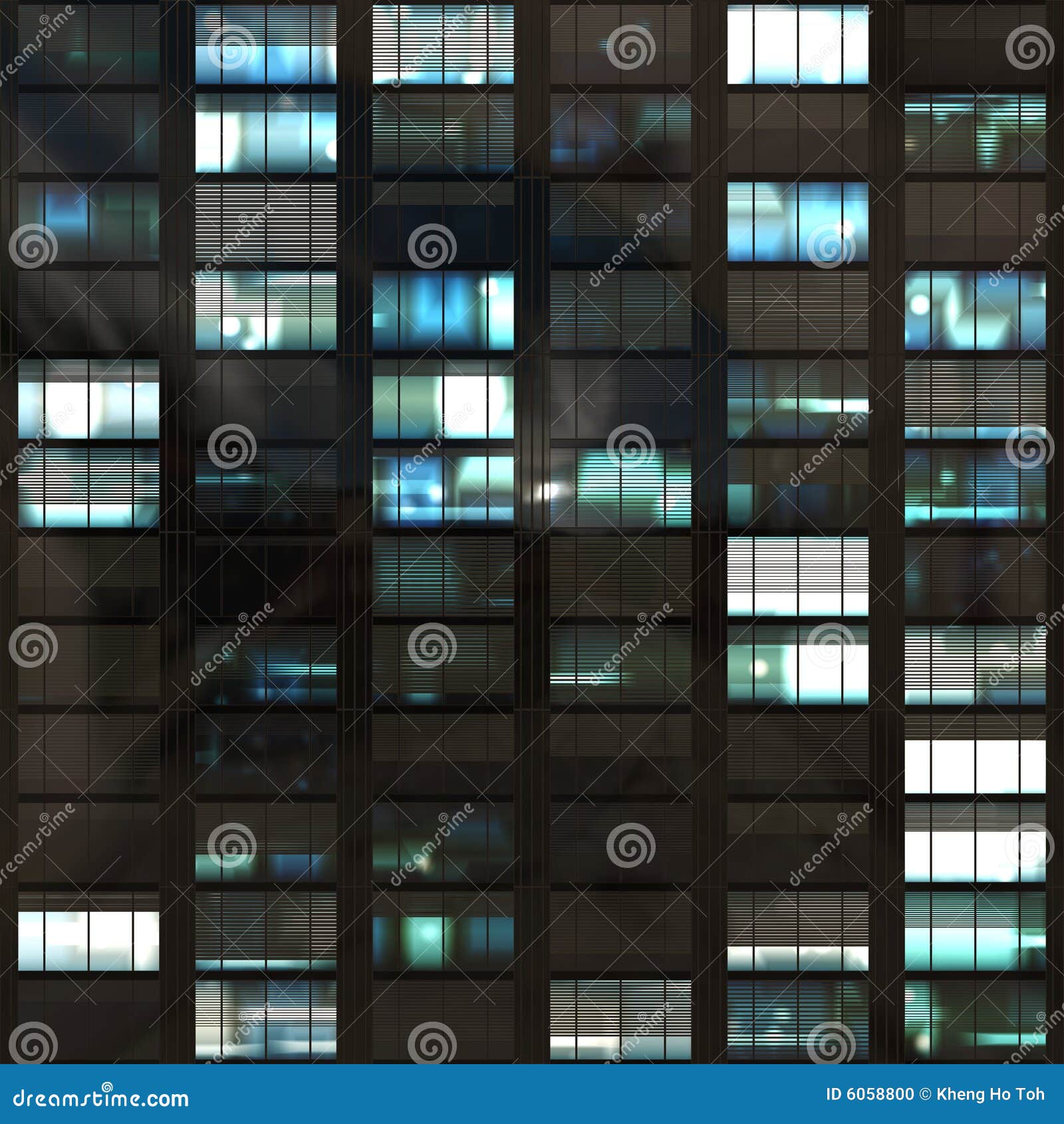 Office Skyscraper Windows Abstract Stock Illustration - Illustration of ...