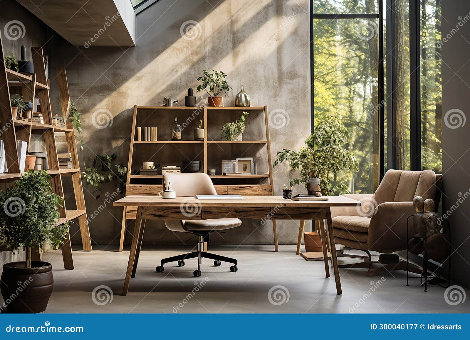 Office Space for Creative Actions in Bright, Scandinavian Style Stock ...