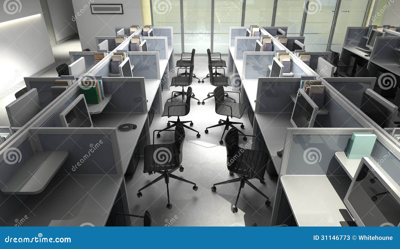 Office space stock illustration. Illustration of indoor - 31146773