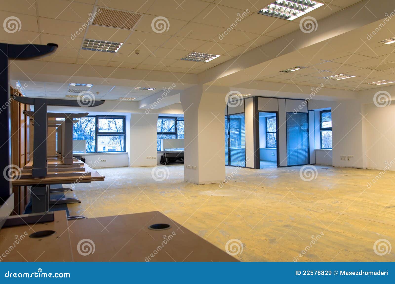 Office space renovation stock image. Image of room, floor - 22578829