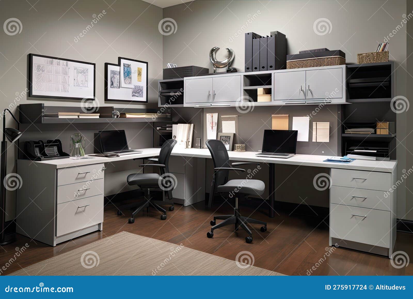 Office Space, with Storage and Organization Systems for Sleek ...