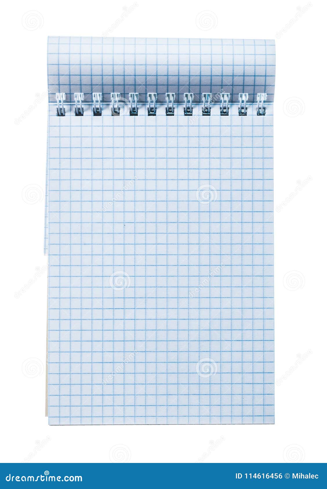 Office Spiral Notepad Isolated on White Stock Photo - Image of notepad ...