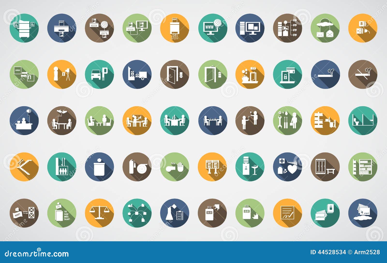 Office spot icon stock vector. Illustration of office - 44528534