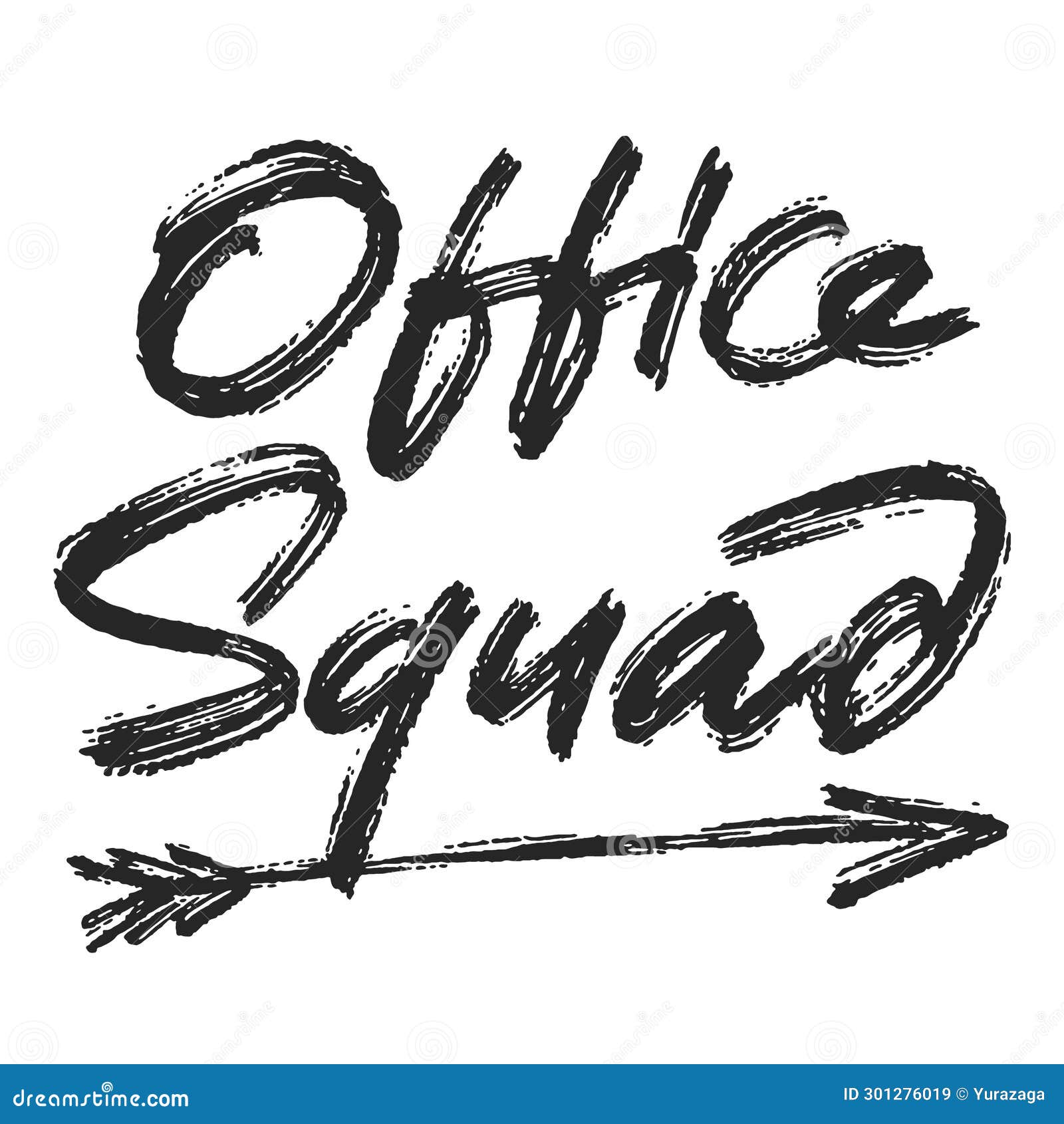 Office Squad Vector Lettering Stock Vector - Illustration of team ...