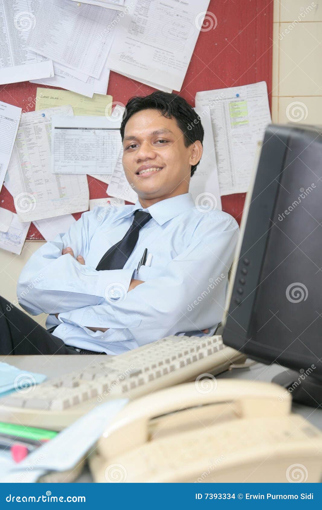 Office staff stock photo. Image of stationary, happy, administration ...