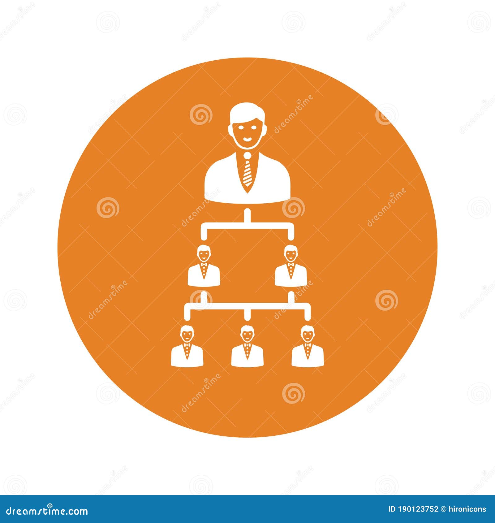 Office Staff Management Vector Icon Stock Vector - Illustration of ...