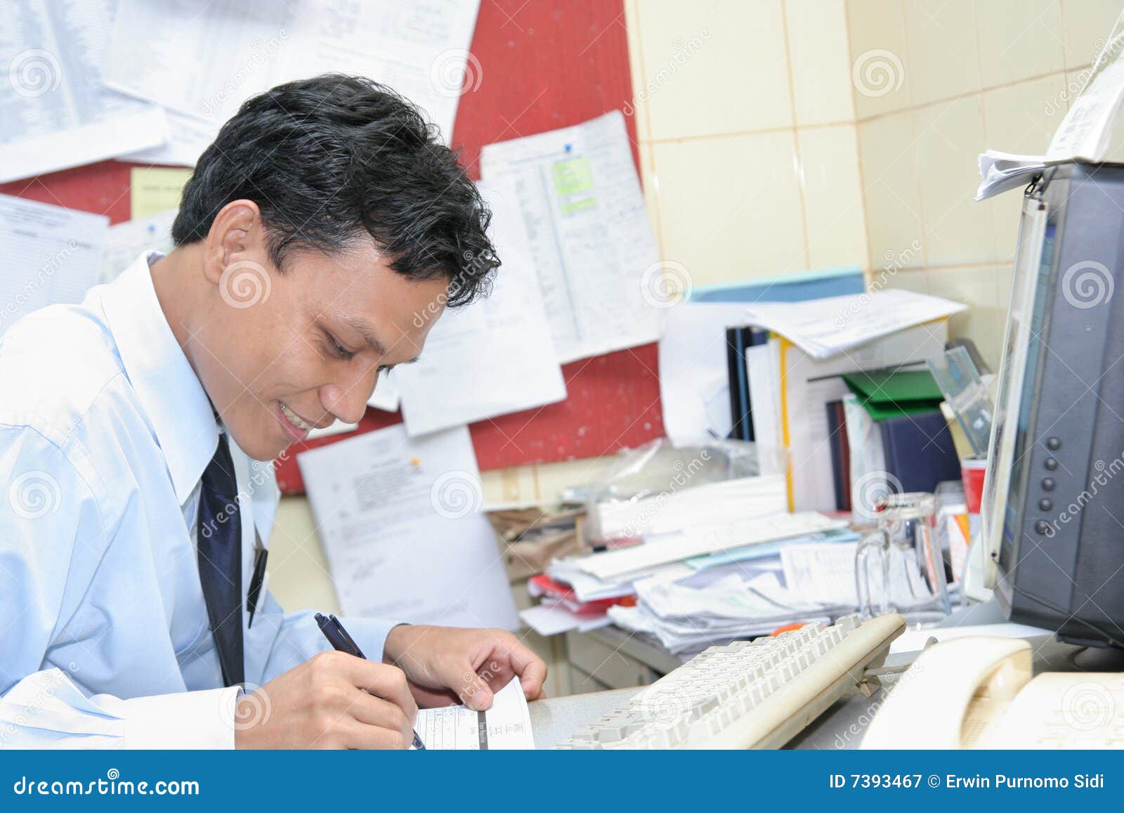 Office staff worker stock image. Image of documents, accounting - 7393467