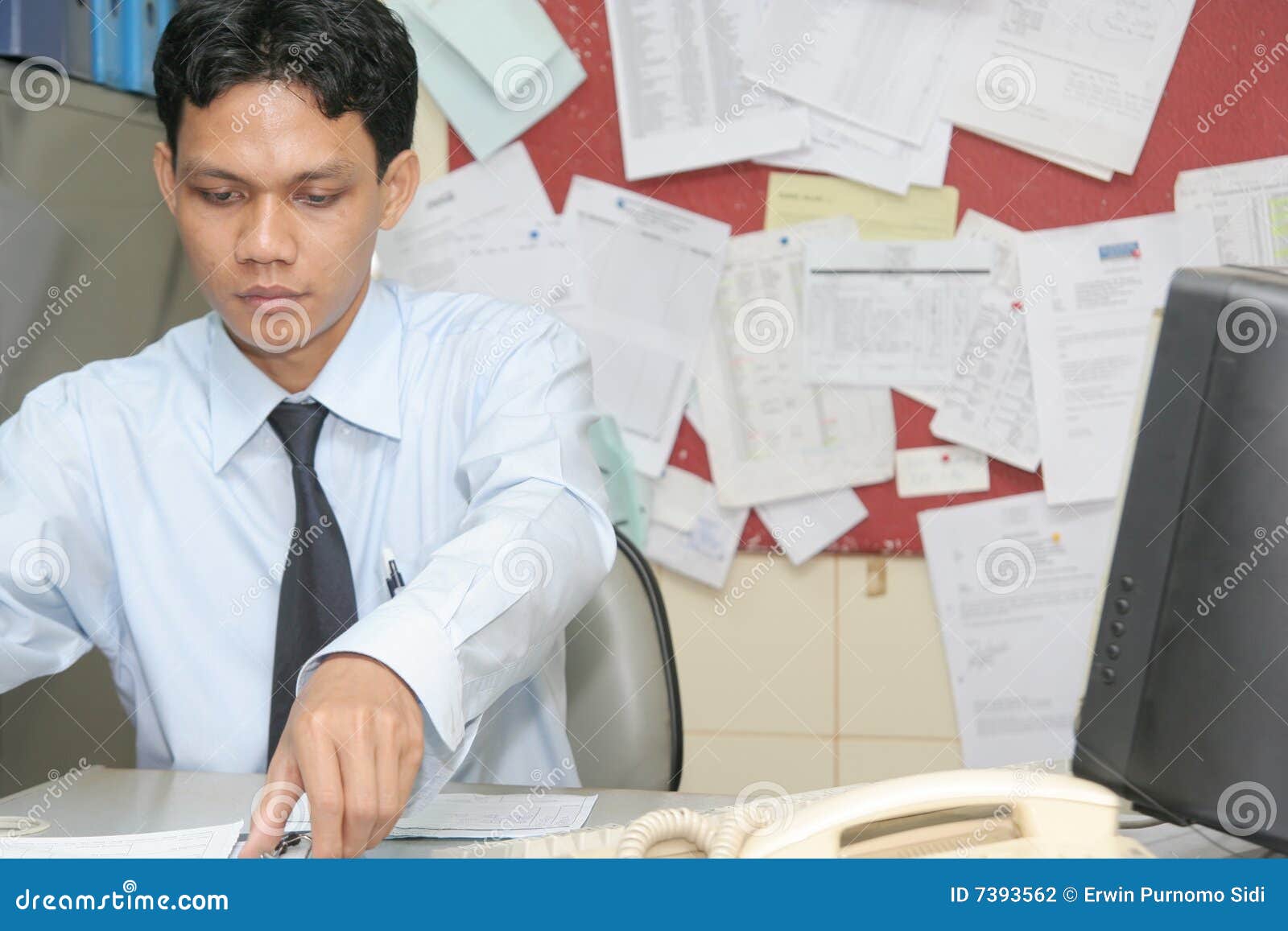 Office staff worker stock photo. Image of executive, portrait - 7393562