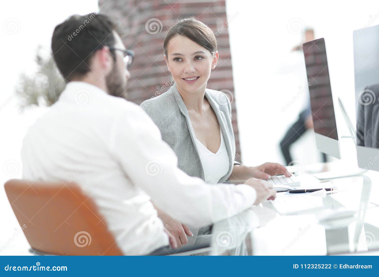 Office Staff in the Workplace Stock Photo - Image of ideas, horizontal ...