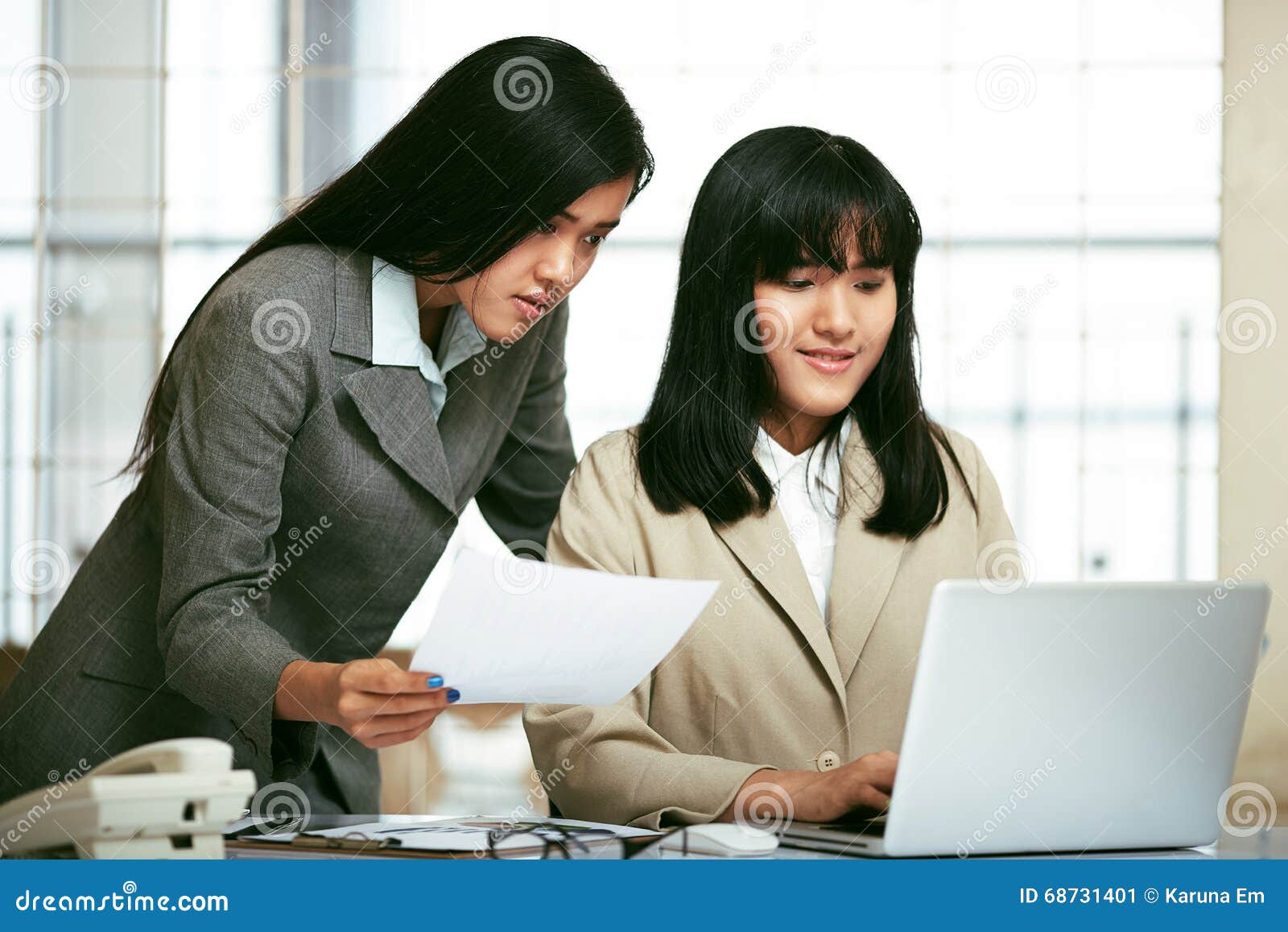 Office Staffs Working in the Office Stock Image - Image of indoor ...