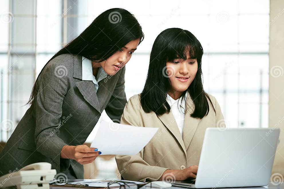 Office Staffs Working in the Office Stock Image - Image of indoor ...