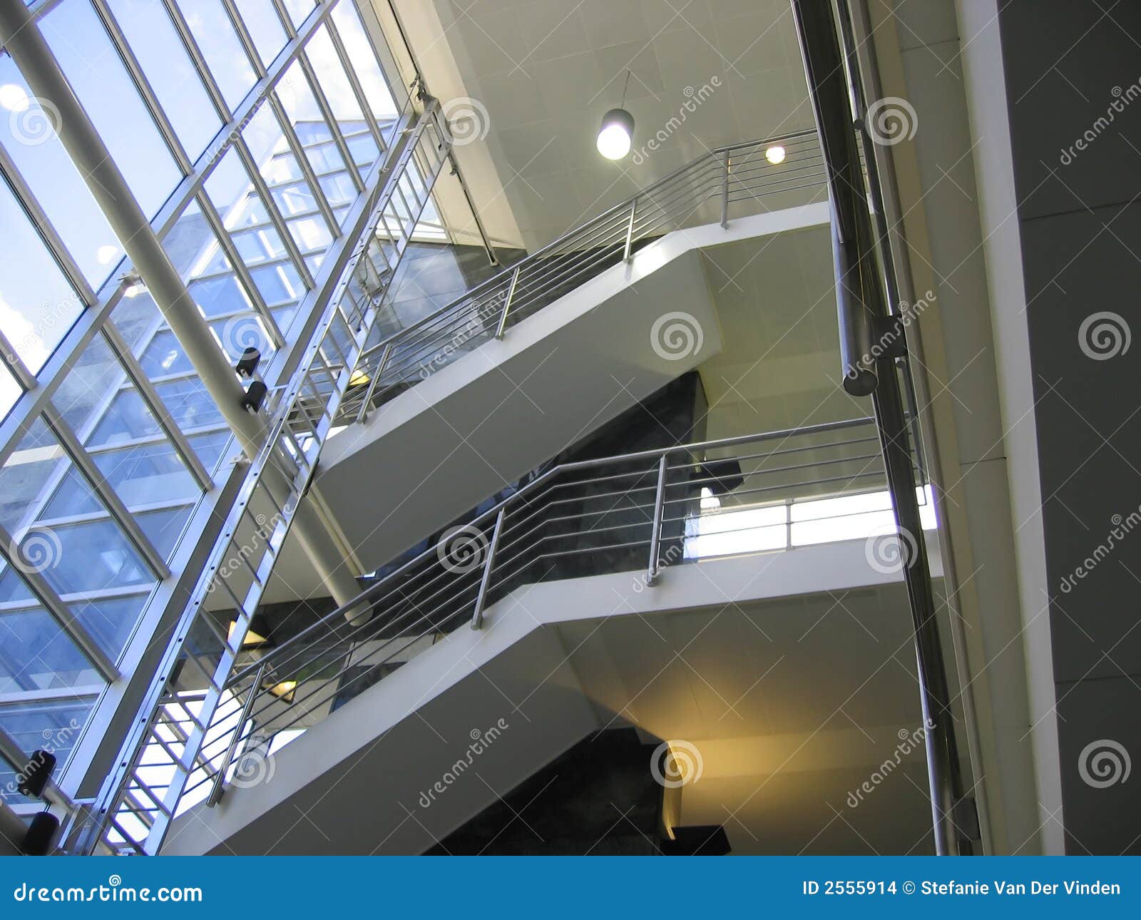 Office stairs stock photo. Image of urban, hallway, glass - 2555914