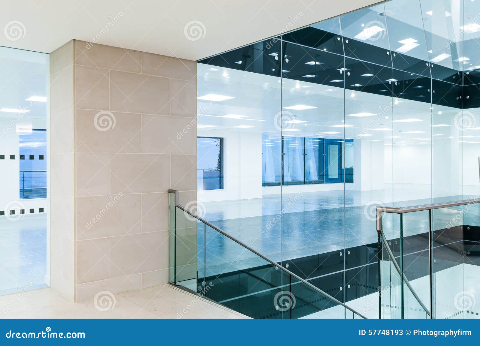 Office stairwell stock image. Image of pillar, business - 57748193