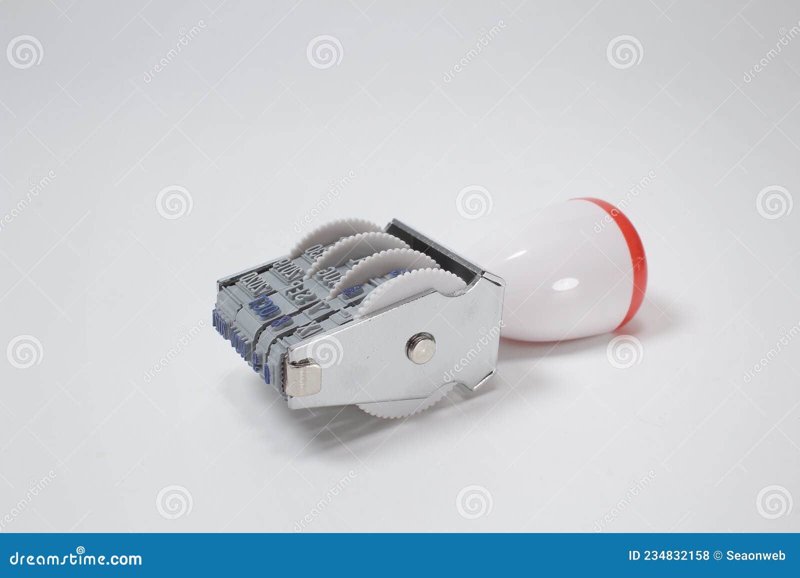 An Office Stamp with Four Rolling Wheels Stock Photo - Image of wheels ...