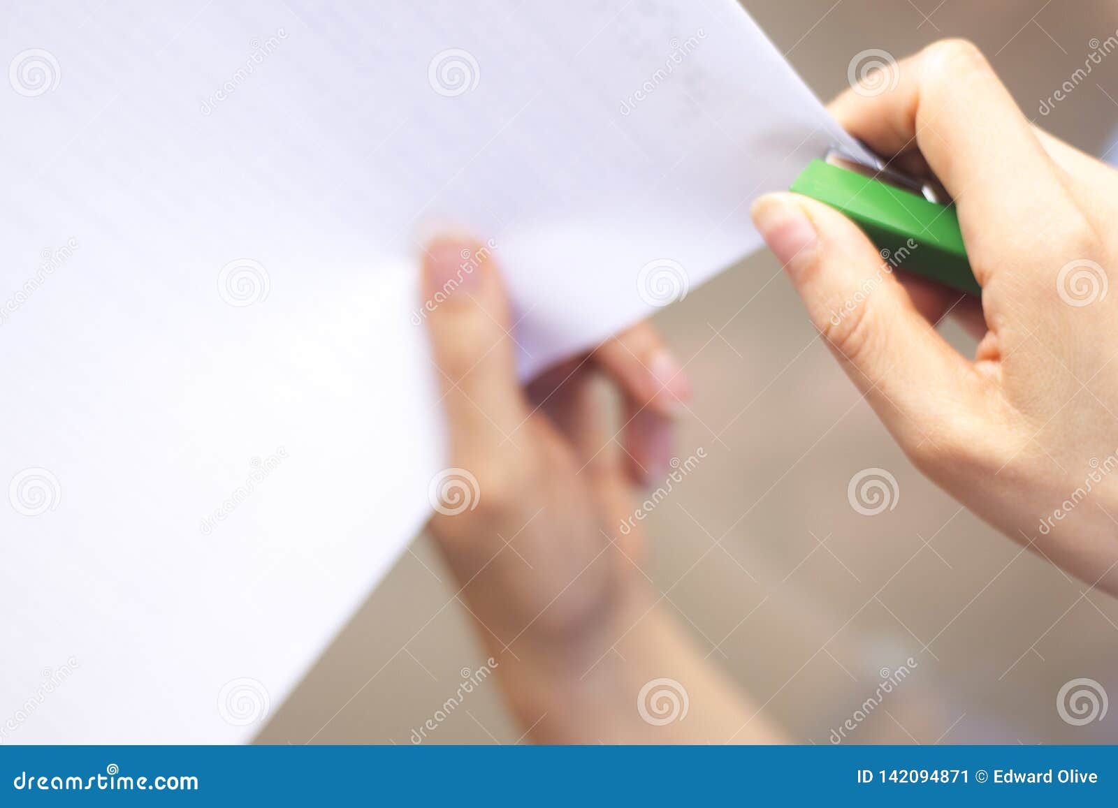 Office staple gun paper stock image. Image of metal - 142094871