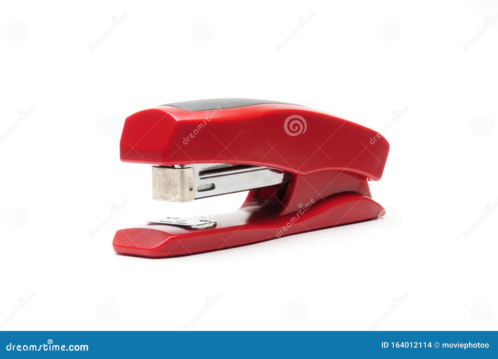 Office Stapler on a White Background Stock Photo - Image of iron, shine ...