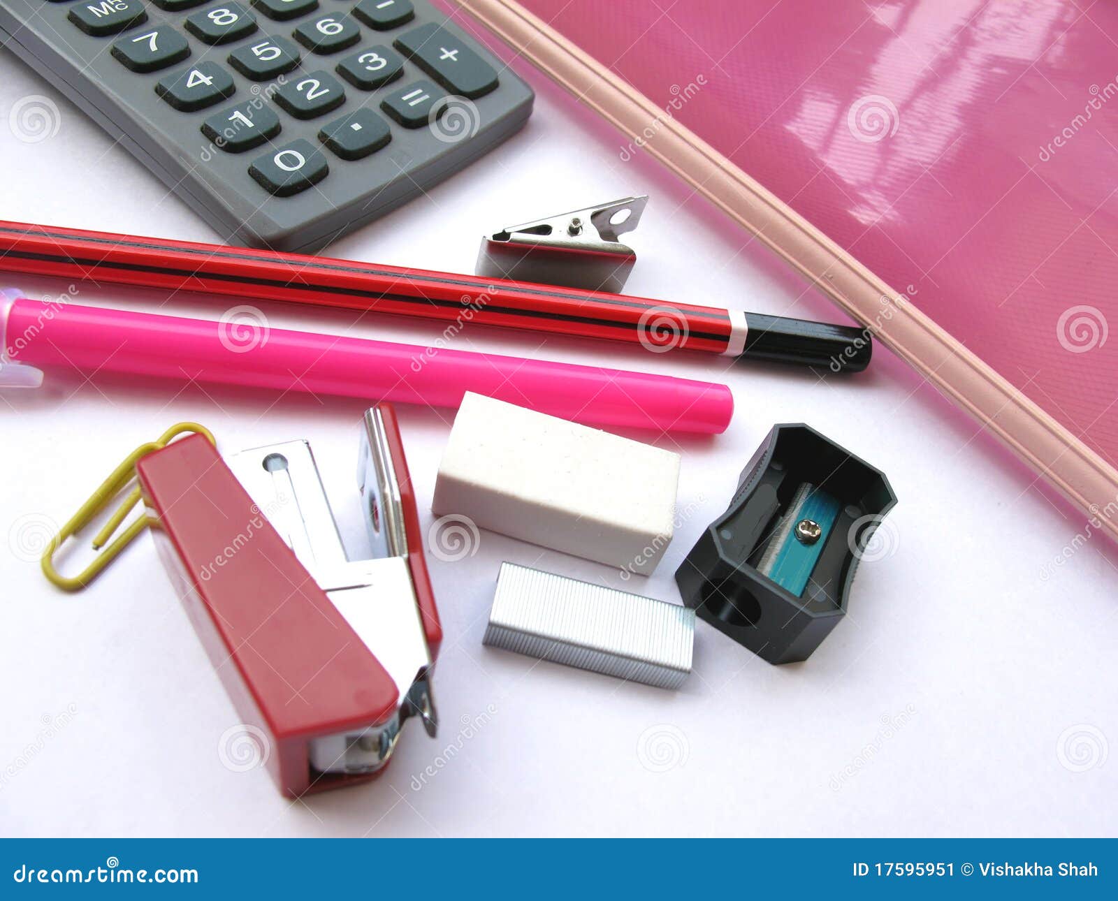 Office Stationary stock image. Image of requirements - 17595951