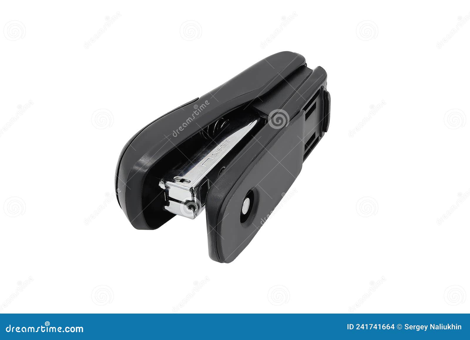 Stapler For Papers With Their Respective Staples On Wooden Base Stock ...