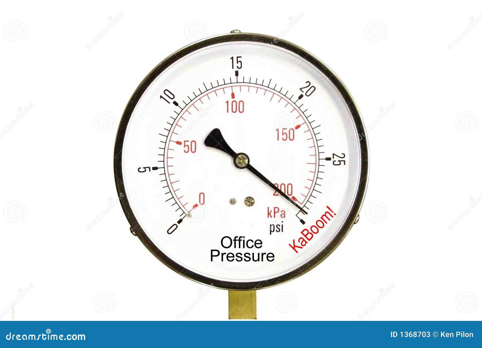 Office Stress Gauge stock image. Image of strain, deadline - 1368703