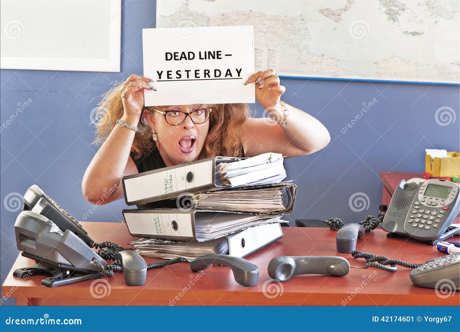 Office Stress stock image. Image of stress, time, woman - 42174601