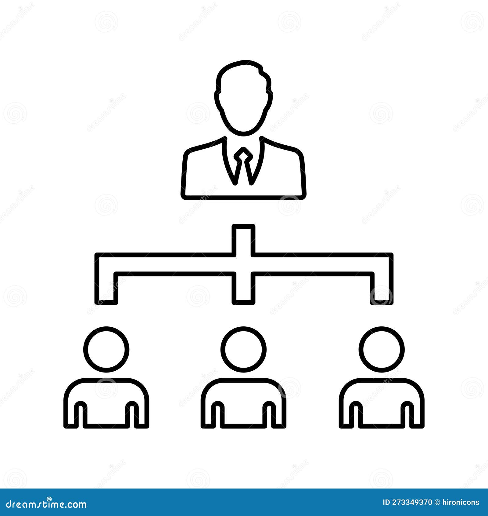 Office Structure Icon. Line Icon, Outline Symbol Stock Illustration ...