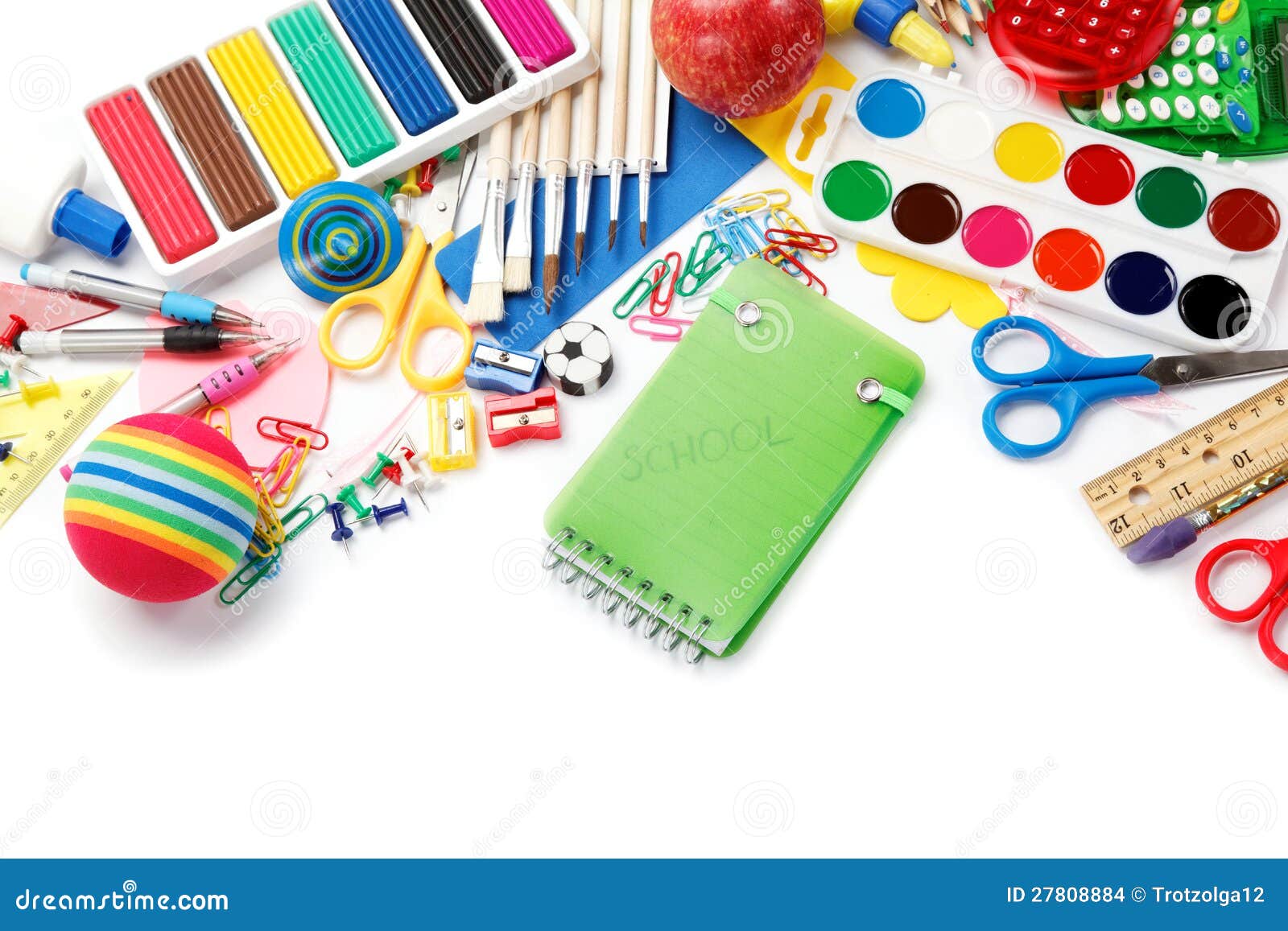 Office and Student Accessories. Back To School. Stock Photo - Image of ...