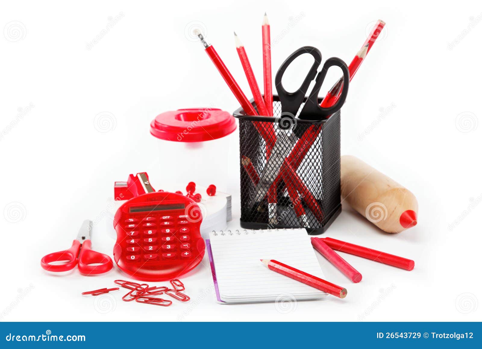 Office and Student Accessories Isolated. Stock Image - Image of ...