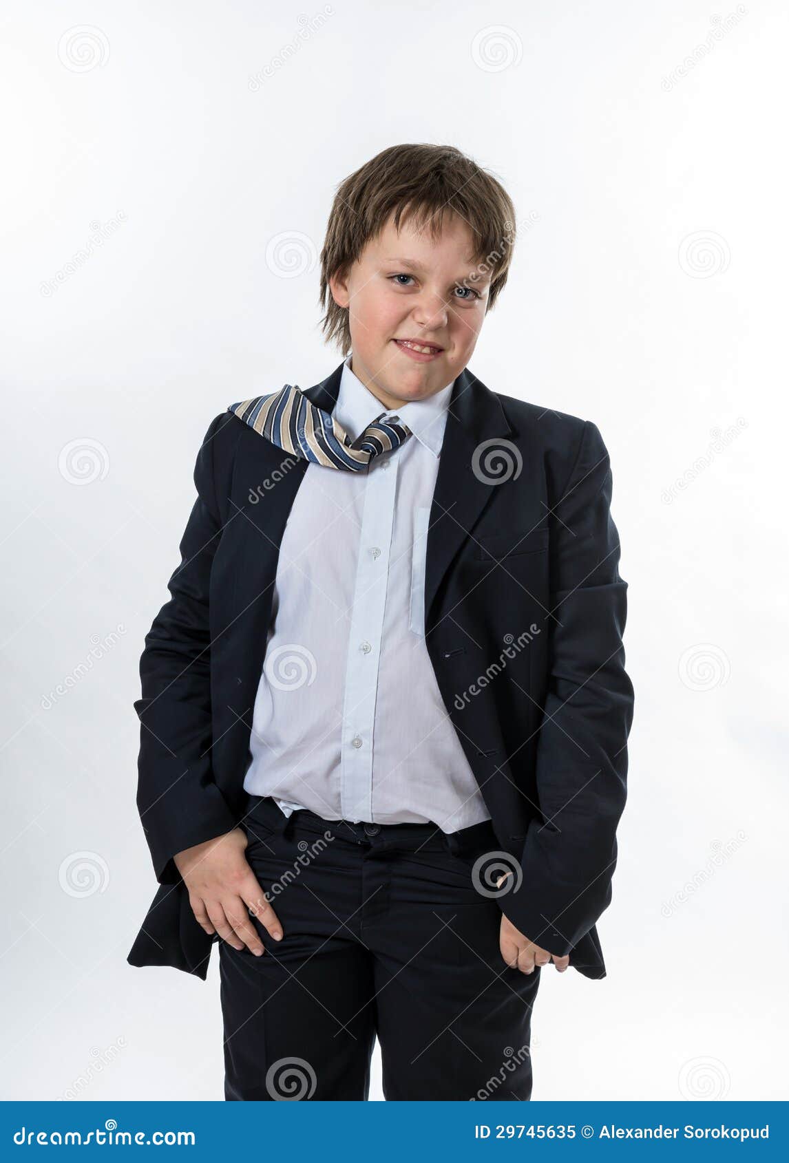 Office Style Showing by Young Boy Stock Image - Image of style, student ...