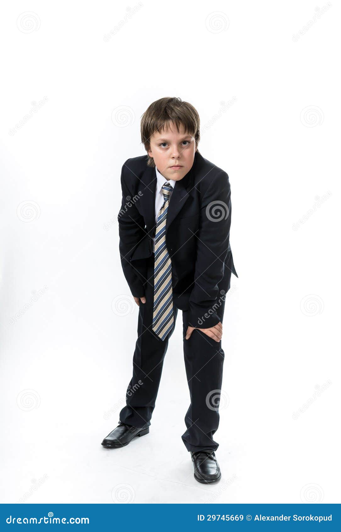 Office Style Showing by Young Boy Stock Image - Image of male, fabric ...