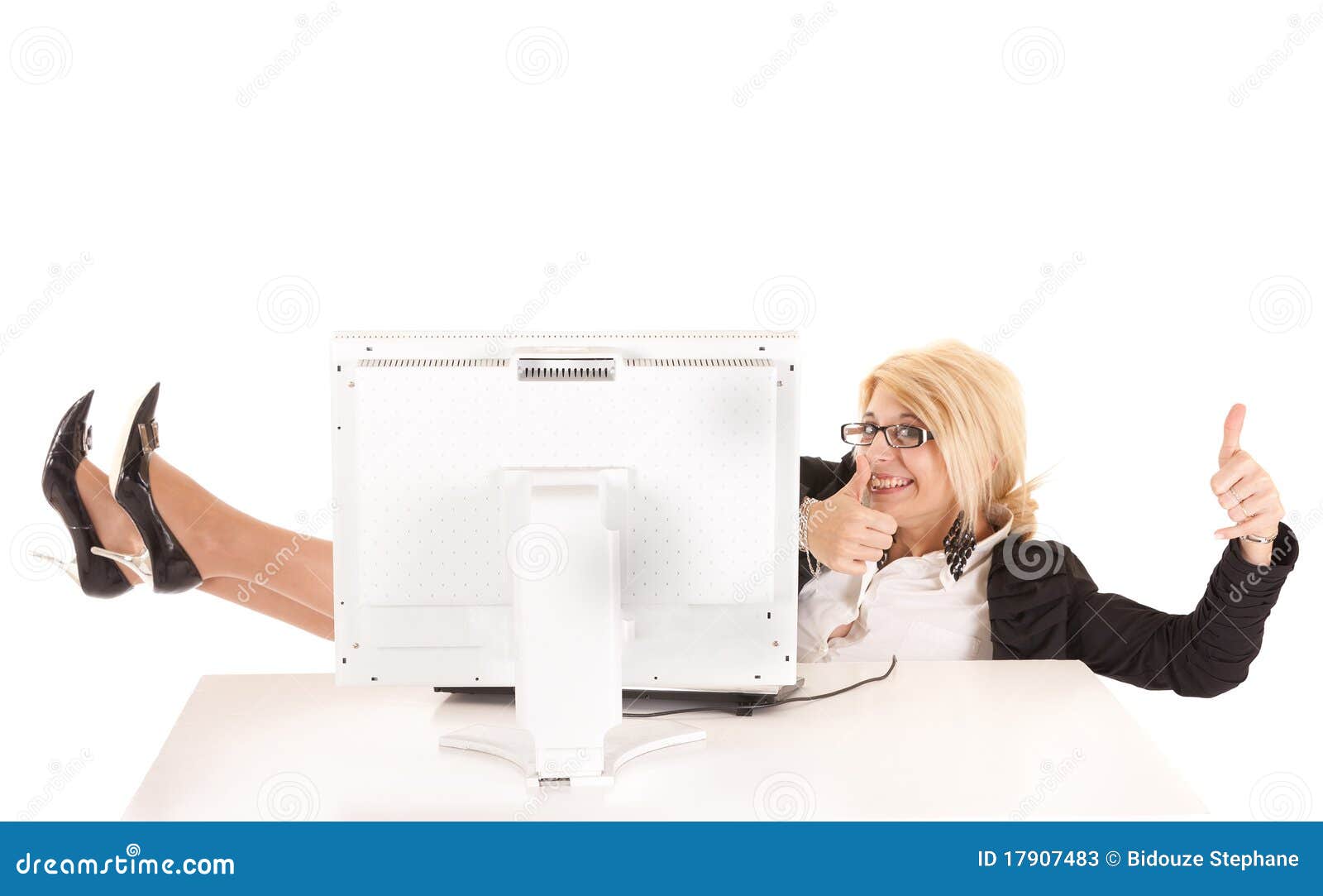 Office success stock image. Image of high, isolated, computer - 17907483