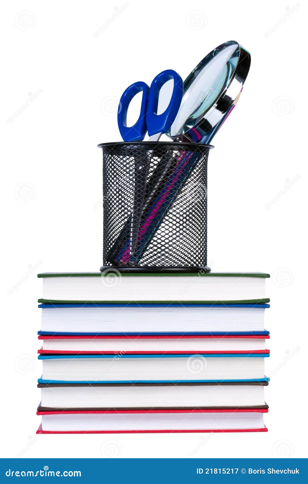 Office supplies isolated. stock image. Image of closeup - 21815217