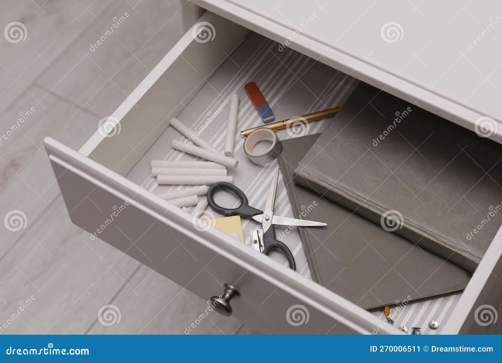 Sketch Drawer With Drawing Tools Closeup View Stock Image ...