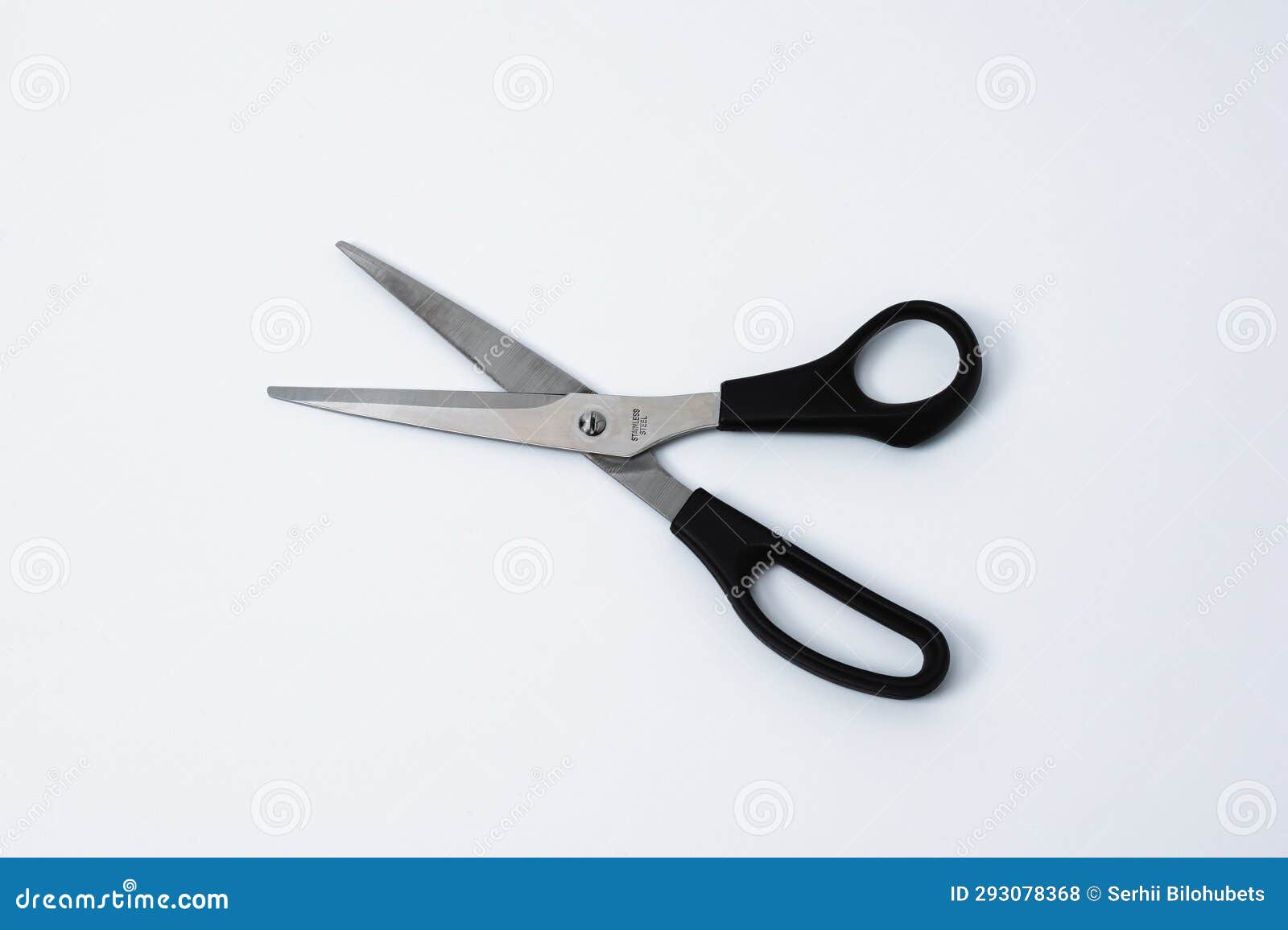 Office Supplies. Scissors for Office Work Isolated on White Background ...
