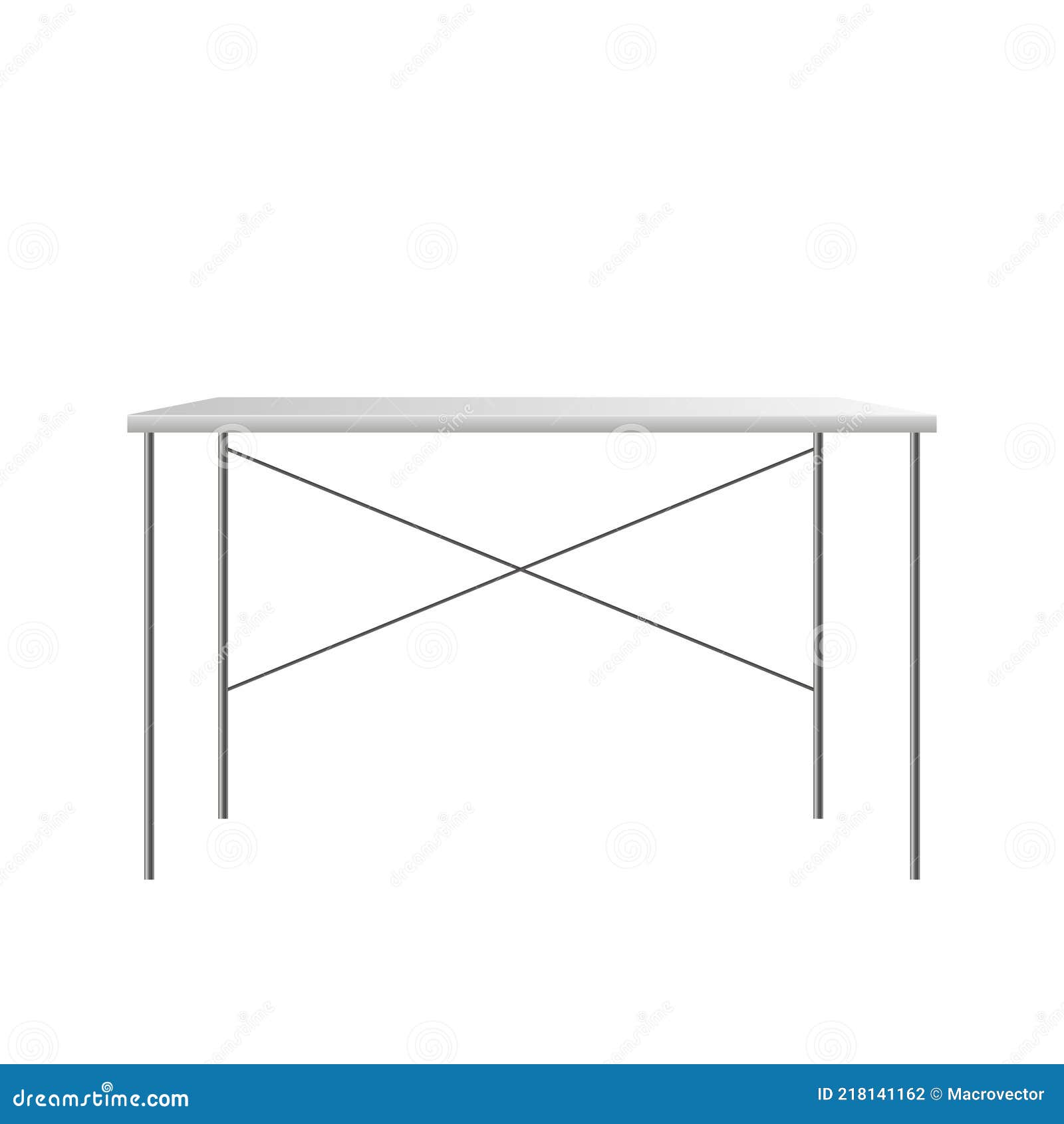 Office Table Illustration stock vector. Illustration of decorative ...