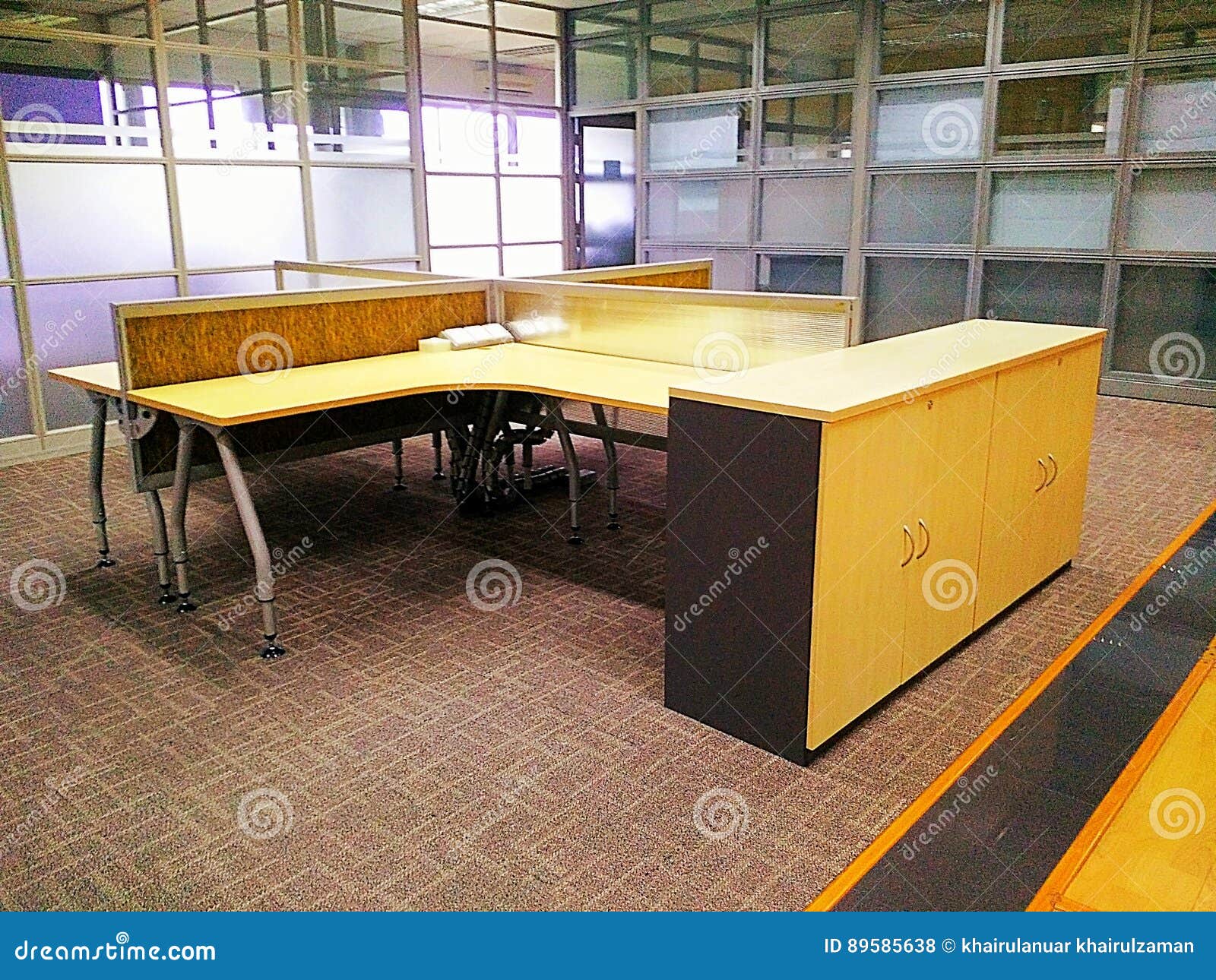 Office table modern design stock photo. Image of modern - 89585638