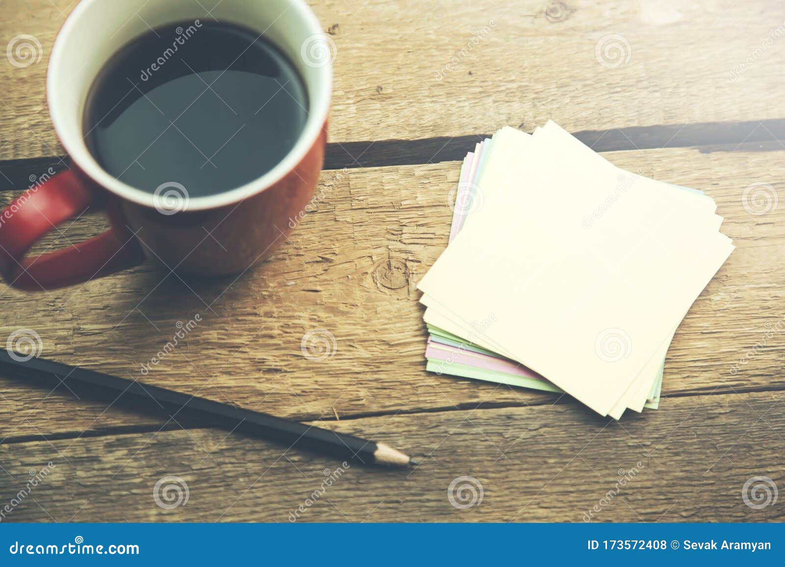 Office Table with Papers and Coffee Cup Stock Photo - Image of business ...