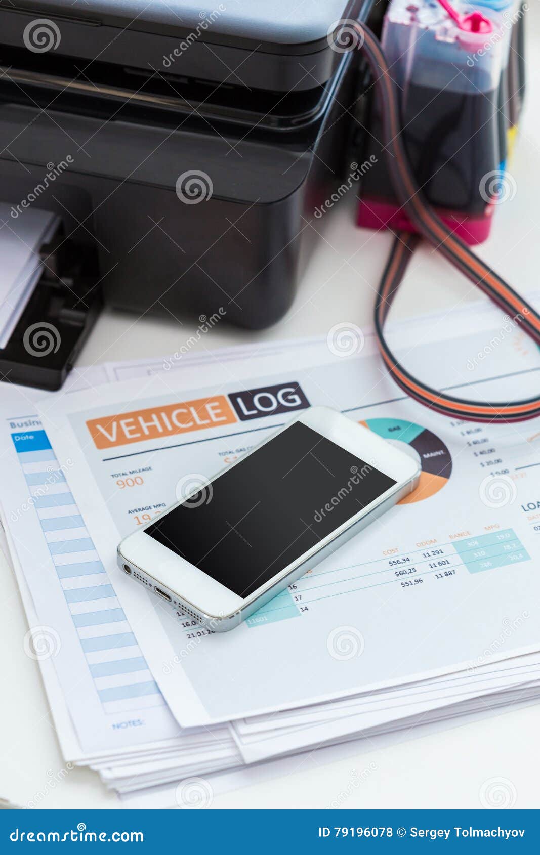 Office table stock photo. Image of copier, industry, modern - 79196078