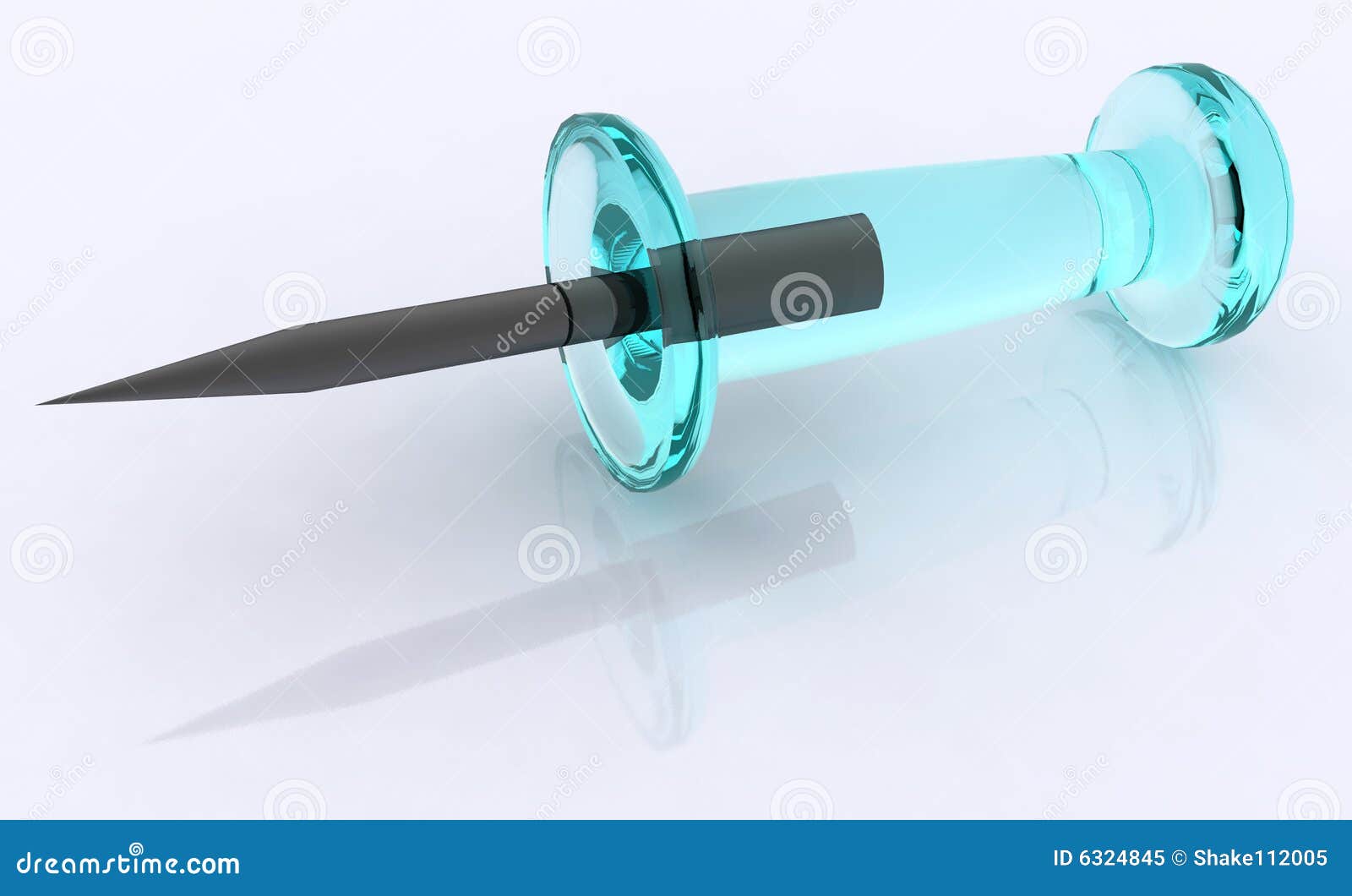 Office tack stock illustration. Illustration of blue, needle - 6324845