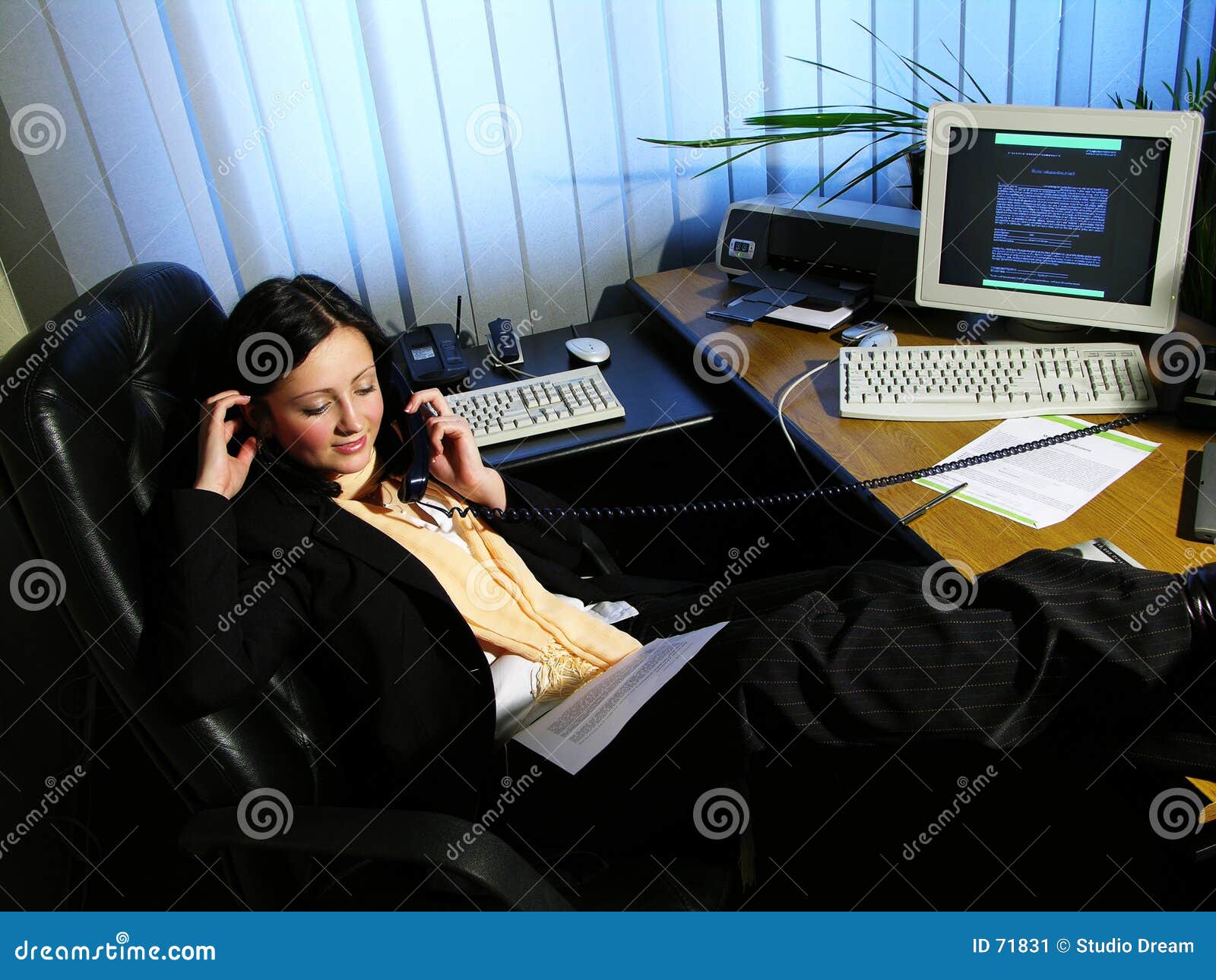 Office talk 1 stock image. Image of girl, companies, attractive - 71831
