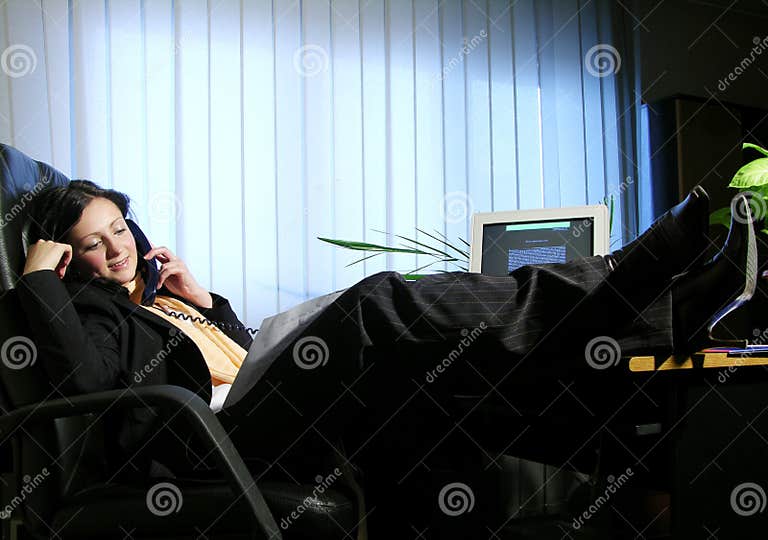 Office talk 2 stock photo. Image of attractive, desk, rooms - 71830