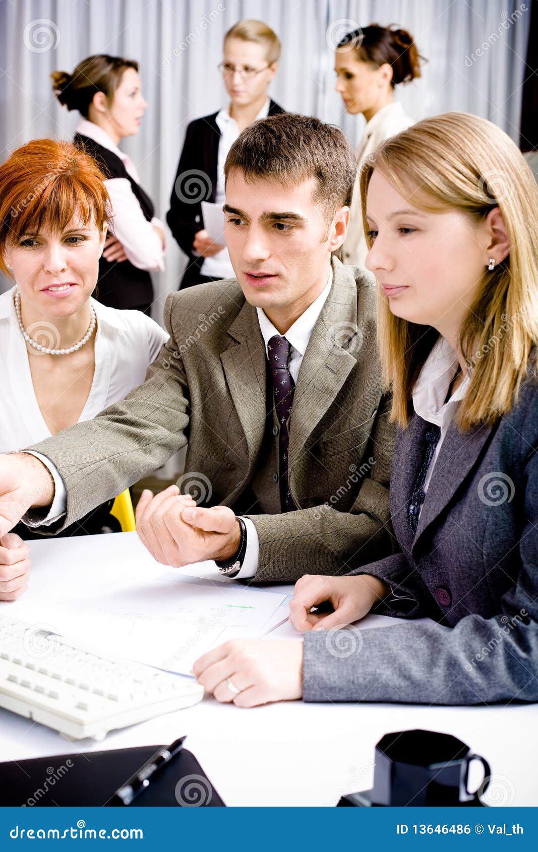 Office team stock photo. Image of females, consultant - 13646486