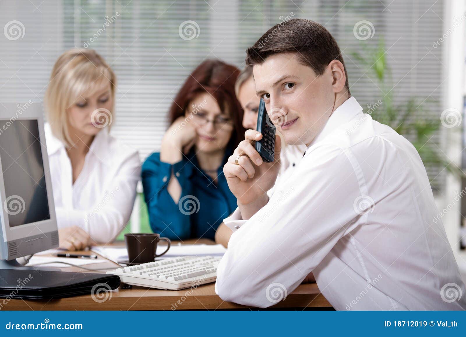 Office team stock image. Image of communications, business - 18712019