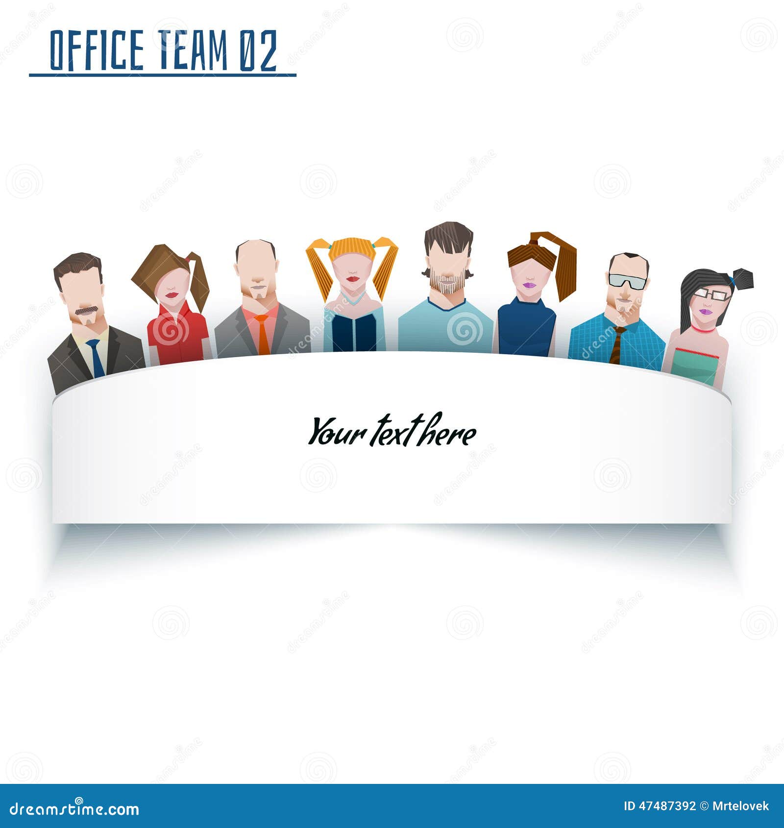Office Team Business Concept Stock Vector - Illustration of people ...